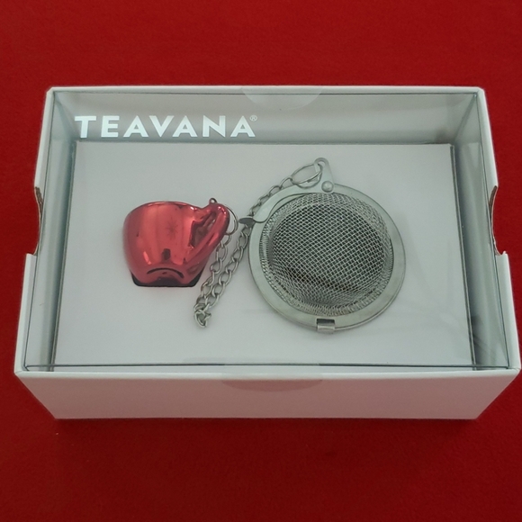Teavana | Kitchen | Teavana Teacup Charm Steeperinfuser Red Rare | Poshmark